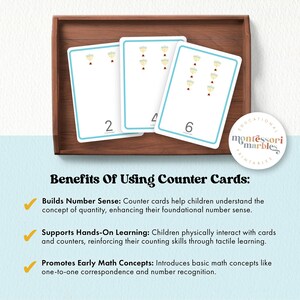 HANUKKAH Counting Cards, Counter Cards, Count 1 to 10, Preschool Math ...