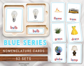 Montessori Blue Series Cards - Etsy