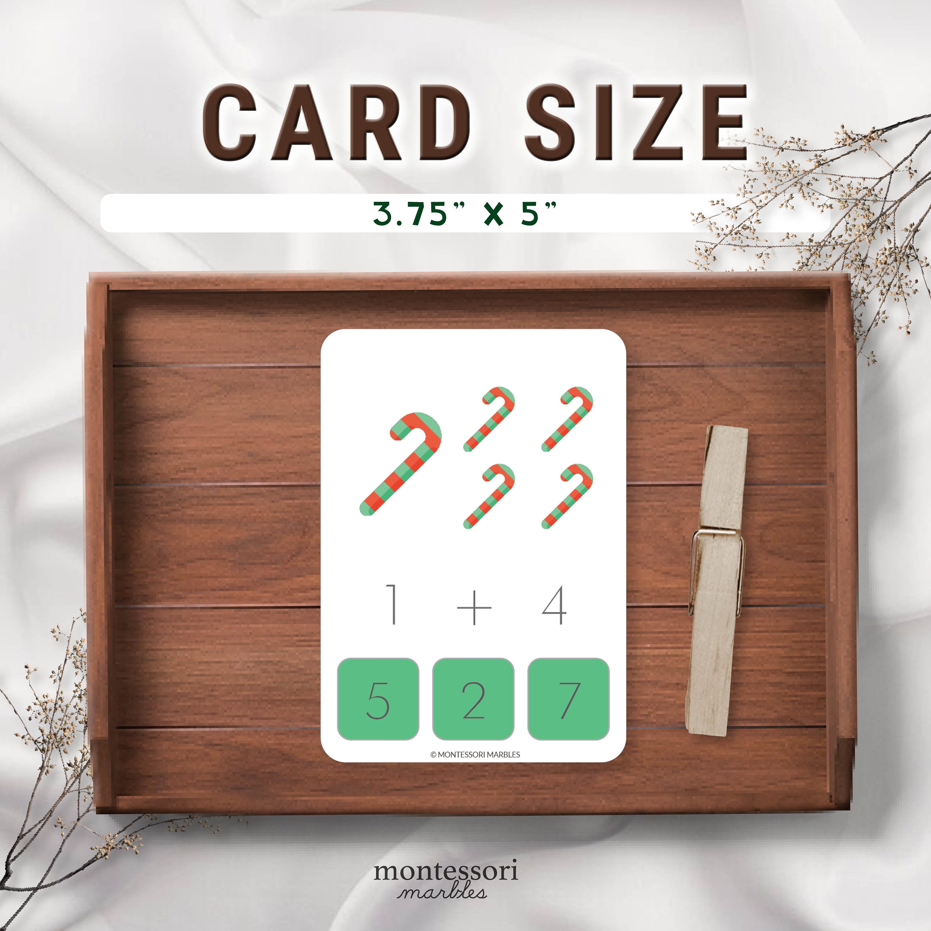 CHRISTMAS Addition Flash Cards, Math Activity, Toddler Preschool ...