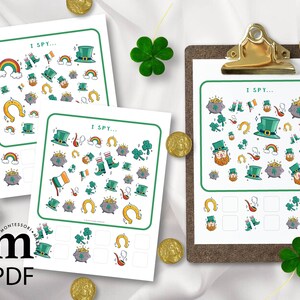 ST. PATRICK'S DAY I Spy Activity Fun Printable for - Etsy