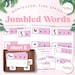 Montessori Pink Series Jumbled Word Cards for Short E, Activity for ...