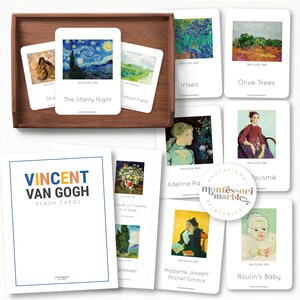 VINCENT VAN GOGH Flash Cards | Famous Artists | Famous Paintings | Art ...