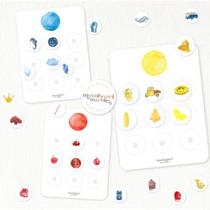 Primary Colors Sorting Cards | Montessori Sensorial | Color Box 1 ...
