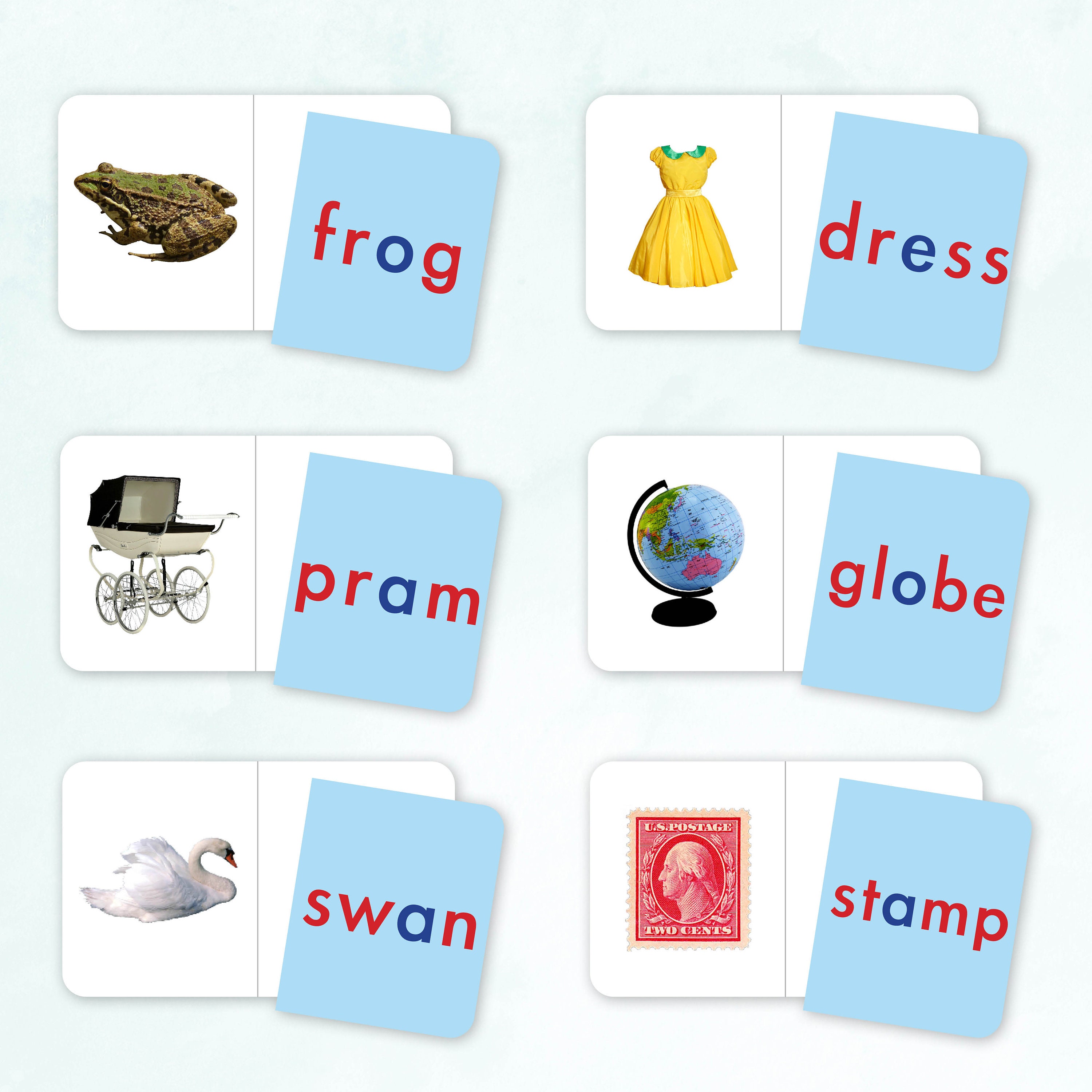 Blue Series Pairing Cards | Montessori Language | Early Literacy ...