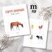 FARM ANIMALS Flash Cards Montessori Inspired Printable Resources ...