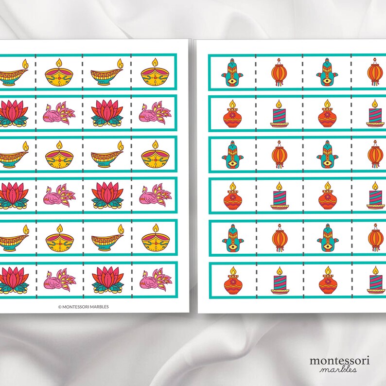 DIWALI Cutting Strips Montessori Inspired Printable Fine Motor Skills ...