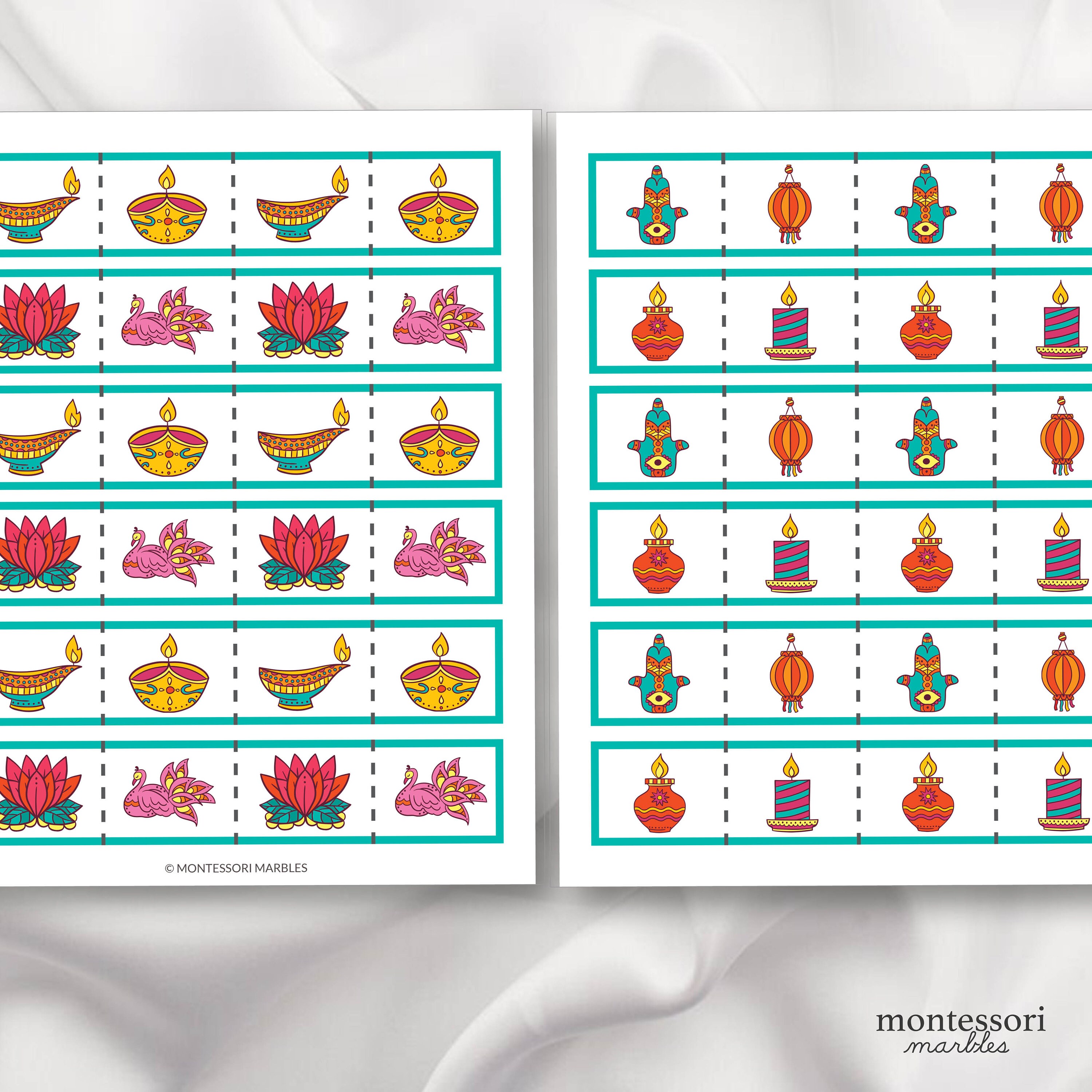 DIWALI Cutting Strips Montessori Inspired Printable Fine Motor Skills ...