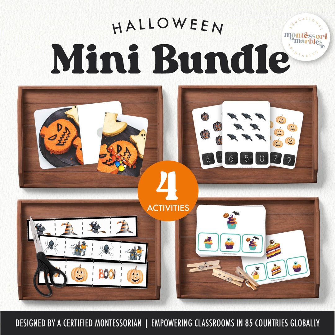 HALLOWEEN BUNDLE Montessori Inspired Preschool Activities - Etsy