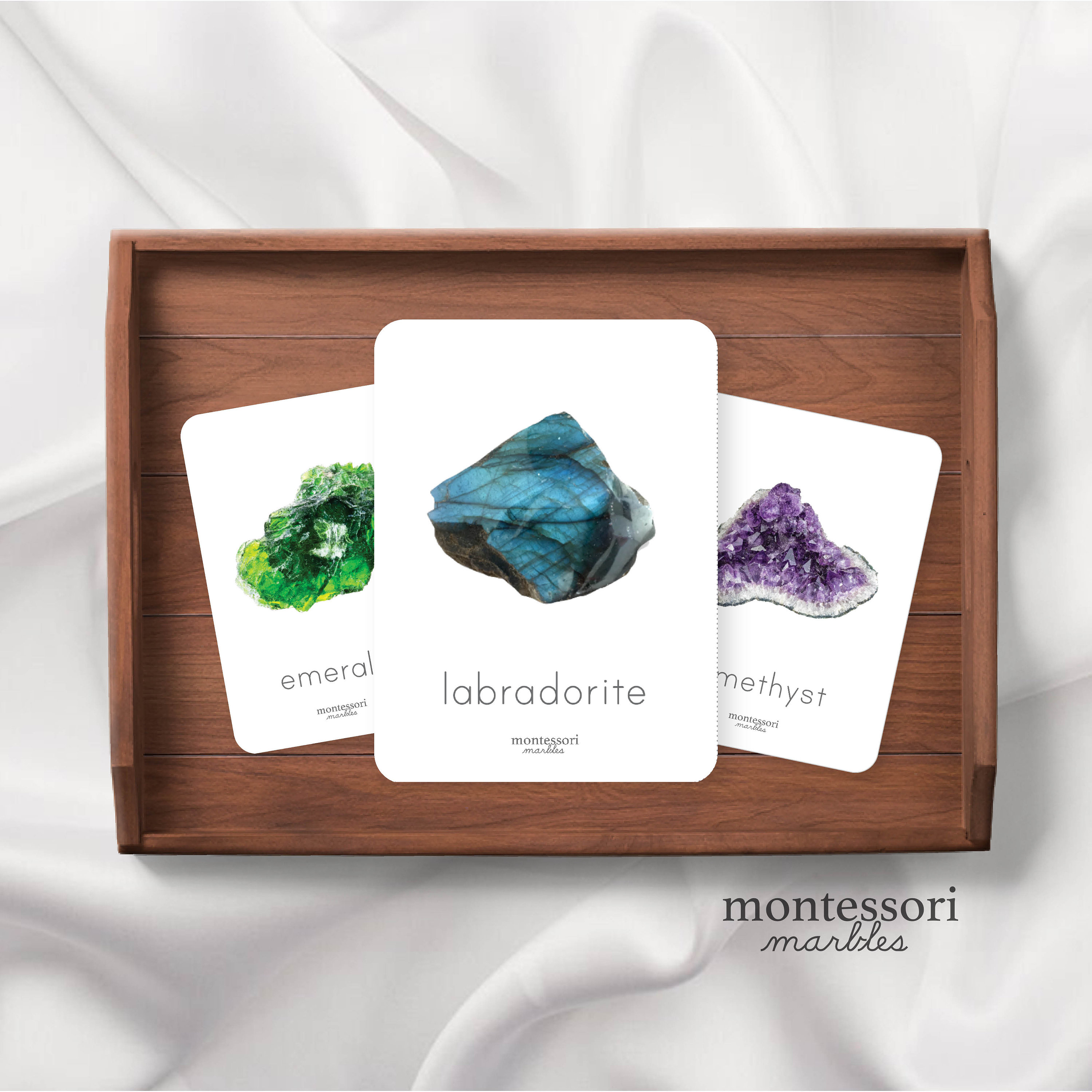 MINERALS AND STONES Flash Cards Montessori Inspired Resources With Real ...