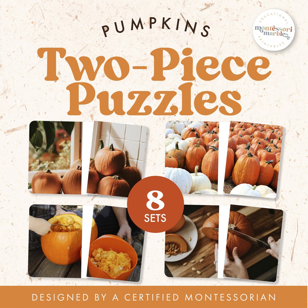 Pumpkins Complete the Pictures | Montessori Science | Fall Matching ...