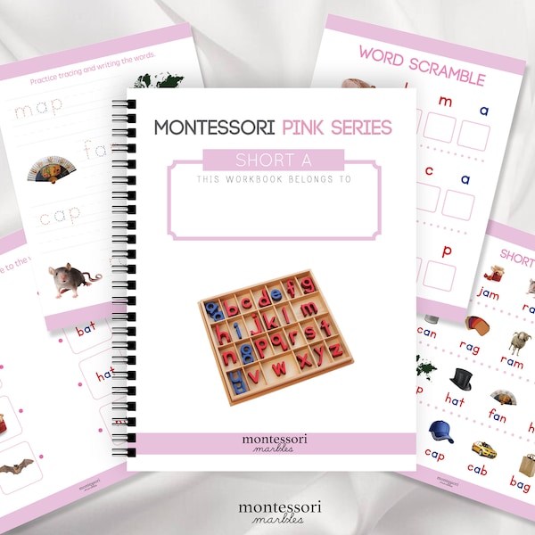 Montessori Cards Pink Series - Etsy