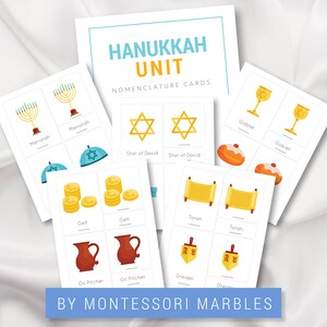 HANUKKAH Montessori Nomenclature Cards | Cultural Studies | Social ...