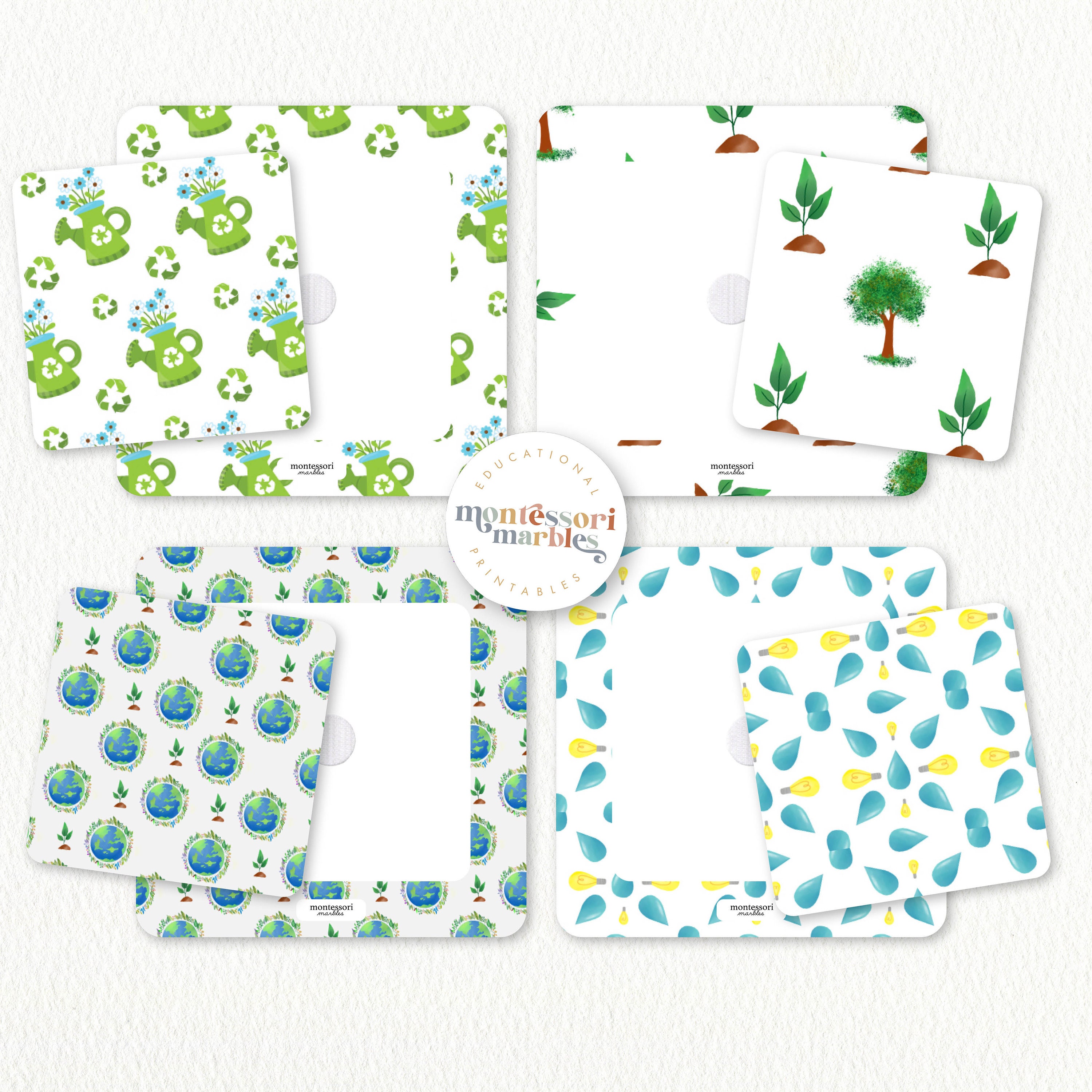 EARTH DAY Pattern Matching Puzzle Activity Montessori Inspired Toddler ...