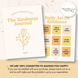 KINDNESS 5-day Journal for Kids | Being Kind | Journal Prompts for ...
