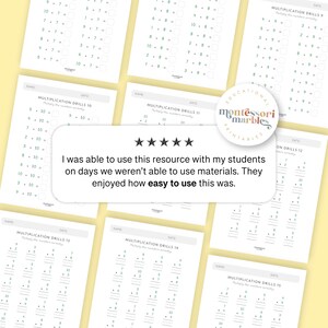 LEVEL 1 Multiplication Drills | Single Digit Multiplication | First ...