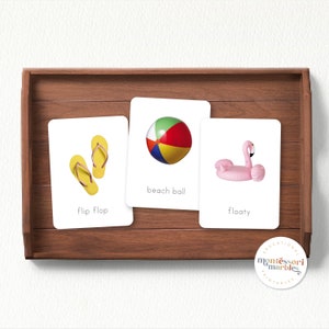 SUMMER Flash Cards | Summer Vocabulary Builder | Montessori Inspired ...