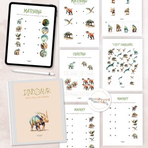 DINOSAUR Activity Workbook | Fun Printable for Dinosaur Week | Morning ...