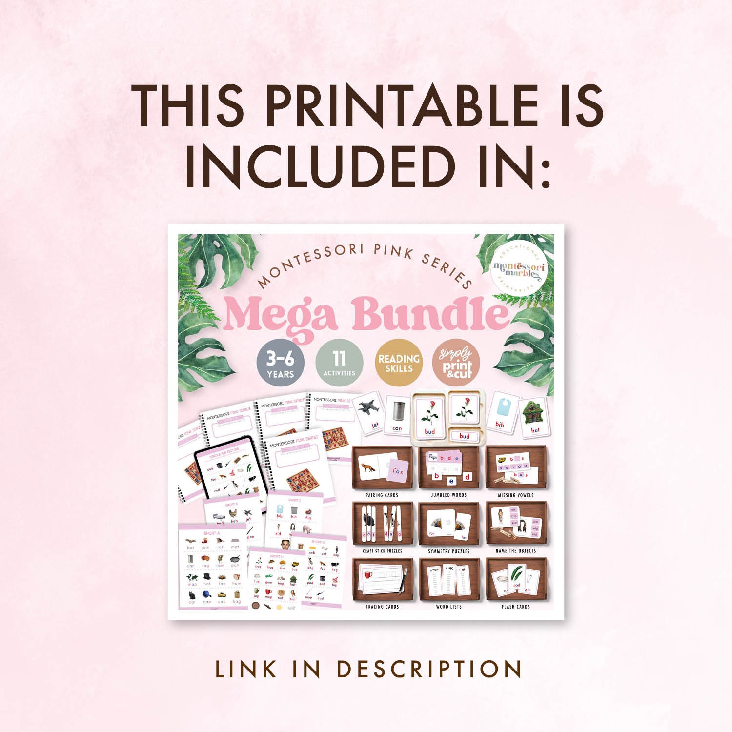 Pink Series Short O Jumbled Word Cards | Montessori Language | CVC ...