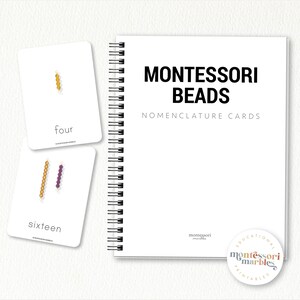 MONTESSORI GOLDEN BEADS Nomenclature Cards in Words | Kindergarten Math ...