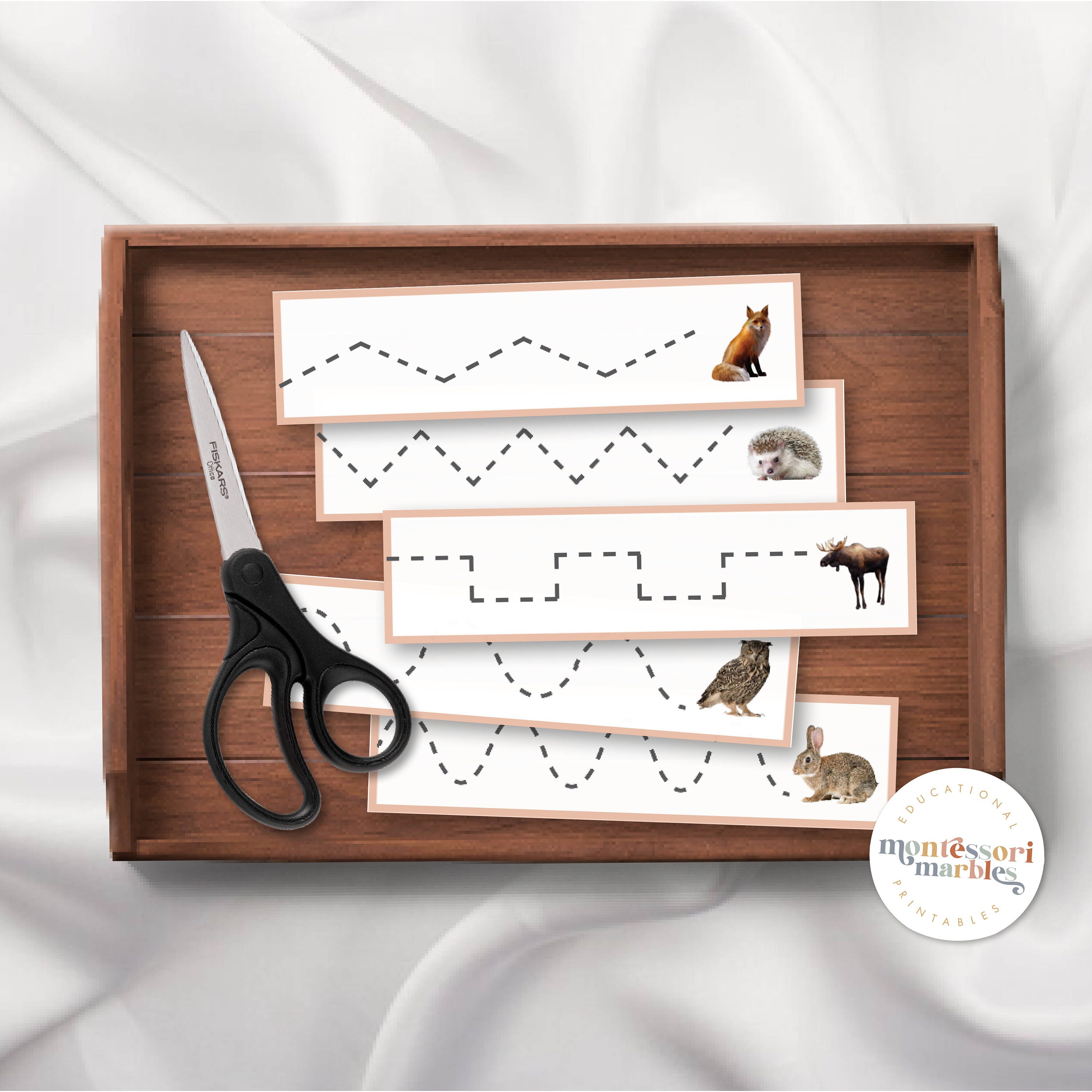 Woodland Animals Cutting Strips PDF | Scissor Practice Ages 2-5 | Fine ...