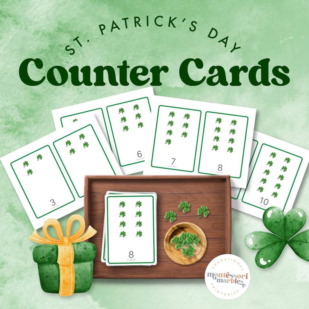 ST. PATRICKS DAY Counting 1 to 10 | Preschool Printable | Activity ...