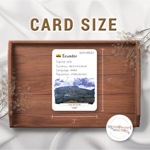 SOUTH AMERICA Fact Cards With Watercolor Painting | Montessori Inspired ...