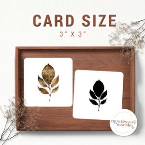 Leaves Shadow Matching Game | Montessori Nature Visual Skills ...