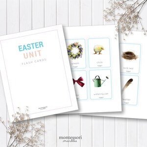 EASTER Flash Cards Montessori Inspired Printable Vocabulary - Etsy