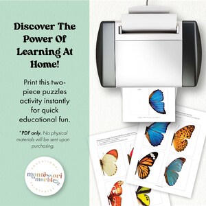 BUTTERFLY Symmetry Puzzles | Montessori Inspired Visual Activity ...