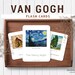 Vincent Van Gogh Flash Cards Famous Artists Famous | Etsy