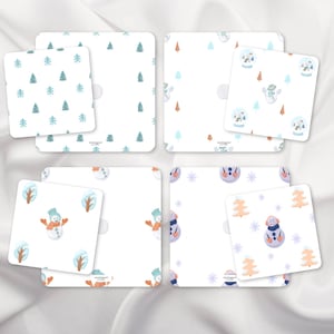 WINTER SNOWMAN Pattern Matching Puzzle Activity | Montessori Inspired ...