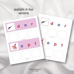 Montessori Pink Series Jumbled Word Cards for Short O - Etsy