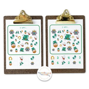 ST. PATRICK'S DAY, I Spy Activity, Fun Printable for Kindergarten ...