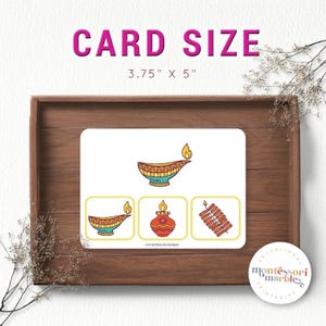 Diwali Picture Matching Cards: Montessori Learning Activity (digital ...