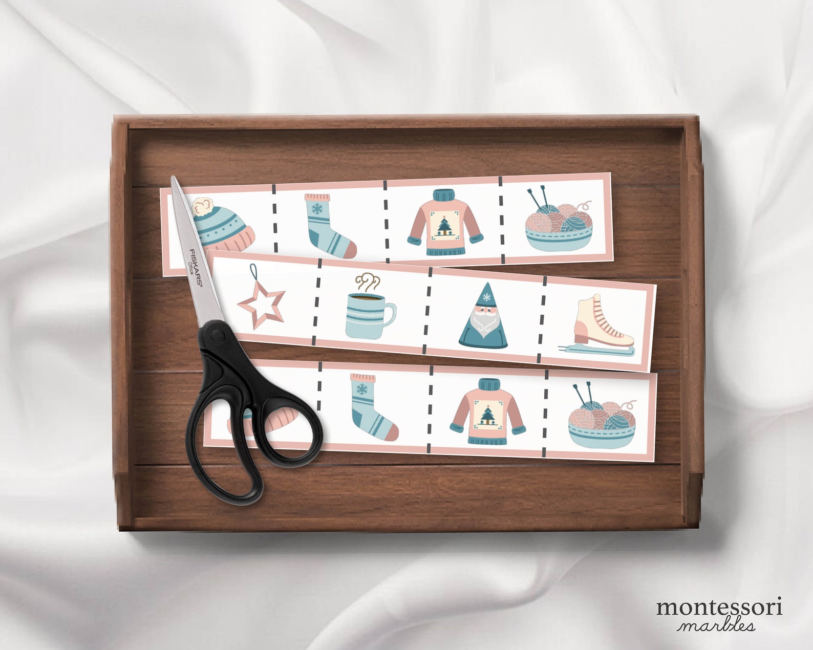 WINTER Cutting Strips Scissors Skills Cutting Skills Fine - Etsy