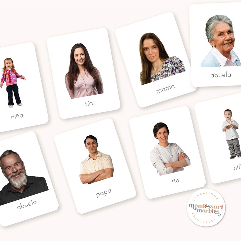 La Familia Tarjetas Didácticas | Spanish Family Flash Cards ...