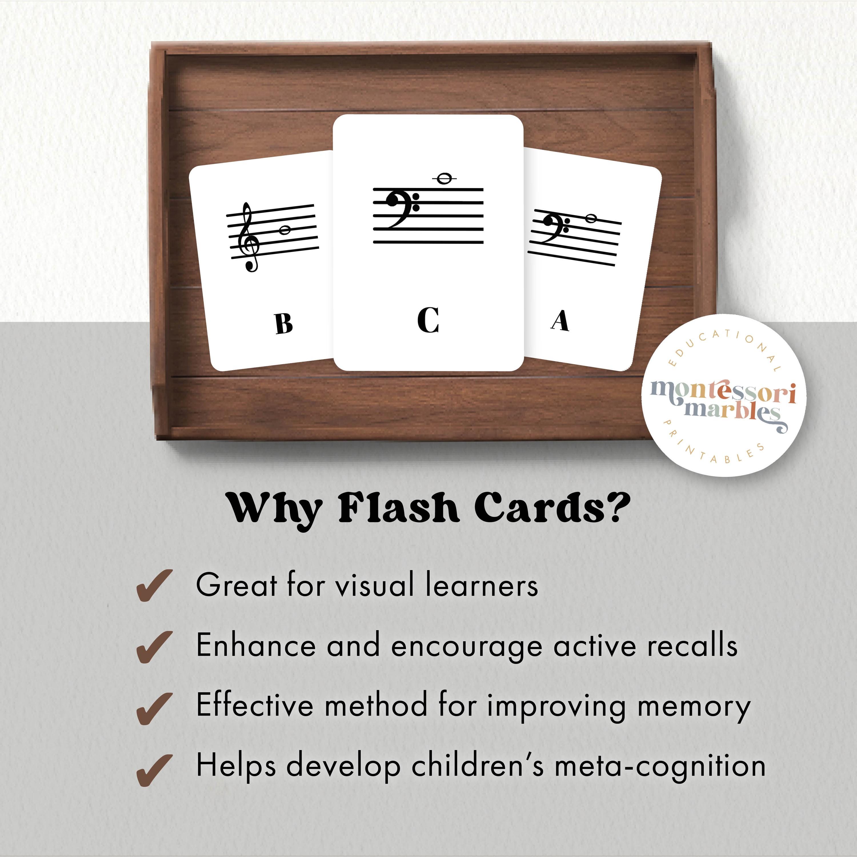 Music Notes Flash Cards | Montessori Cultural | Music Education ...
