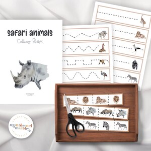 SAFARI ANIMALS Mini Bundle | 4 Sensory and Fine Motor Activities for ...
