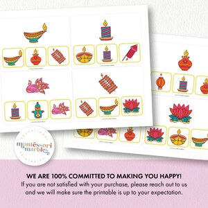 Diwali Picture Matching Cards | Montessori Cultural Studies Activity ...