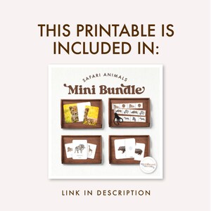 SAFARI ANIMALS Complete the Pictures | Montessori Inspired Visual ...
