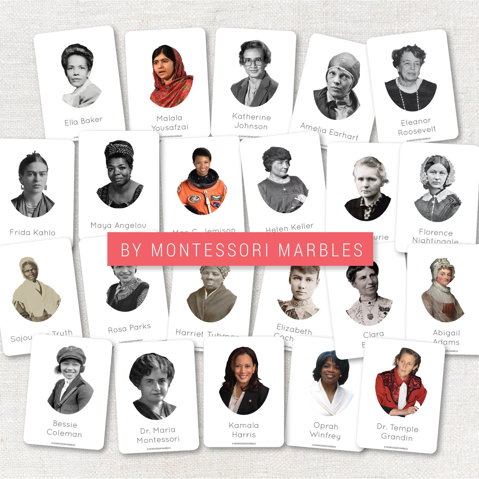 WOMEN'S HISTORY MONTH Flash Cards Printable for | Etsy