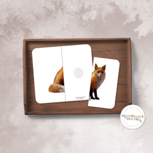 WOODLAND ANIMALS Two-piece Puzzles | Montessori Inspired Printable ...
