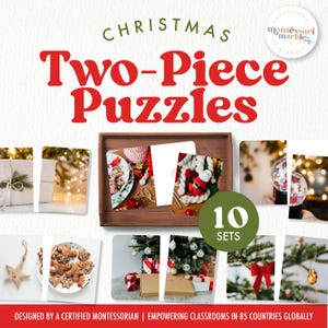 CHRISTMAS Complete the Pictures | Montessori Inspired Activity for ...