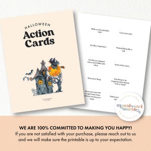 HALLOWEEN Action Cards, Fun Games for Halloween, Halloween Preschool ...