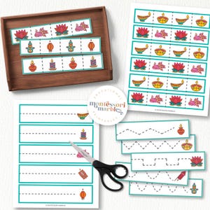 DIWALI Cutting Strips | Montessori Inspired Printable | Fine Motor ...
