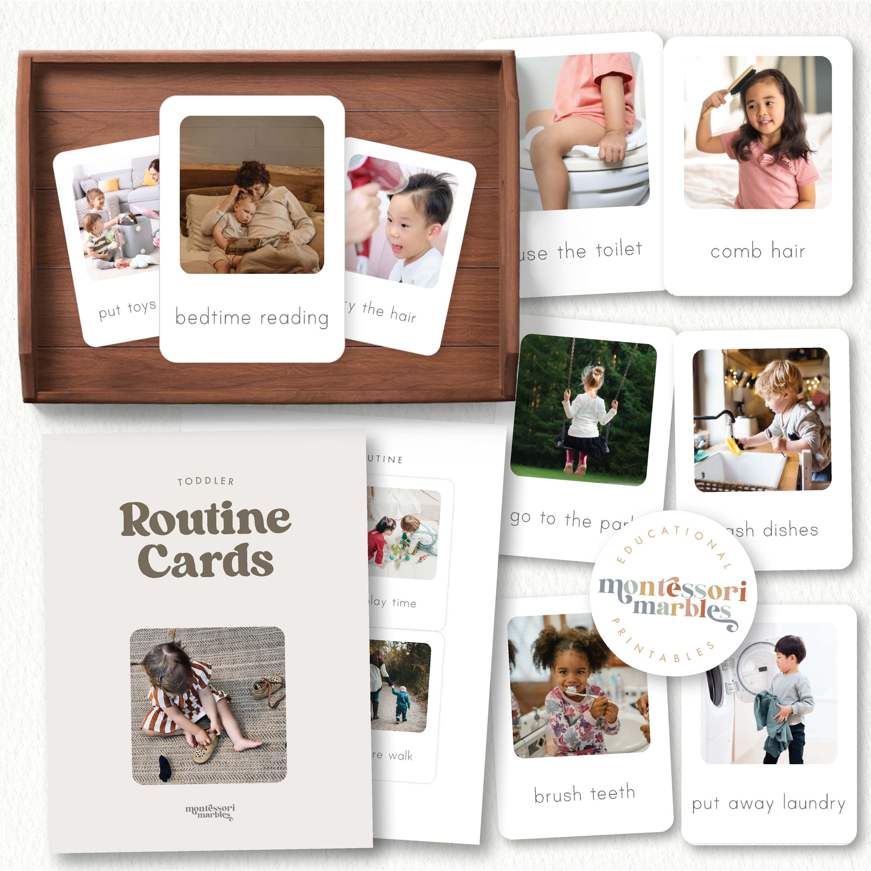 Toddler Routine Flash Cards | Montessori Practical Life | Visual ...