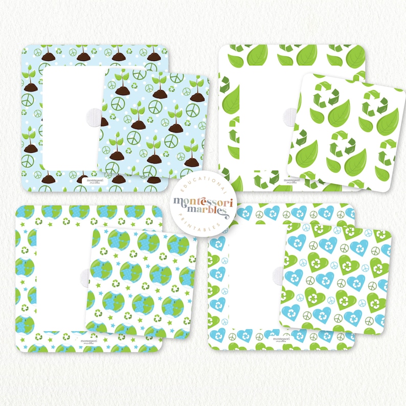 Earth Day Pattern Matching Puzzle | Montessori Toddler Visual ...