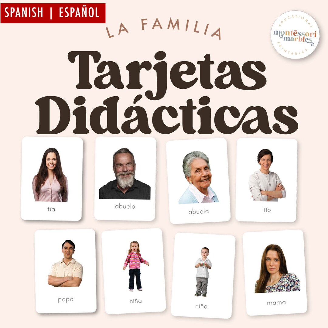 LA FAMILIA Tarjetas Didácticas | Family Flash Cards | Spanish Resources ...