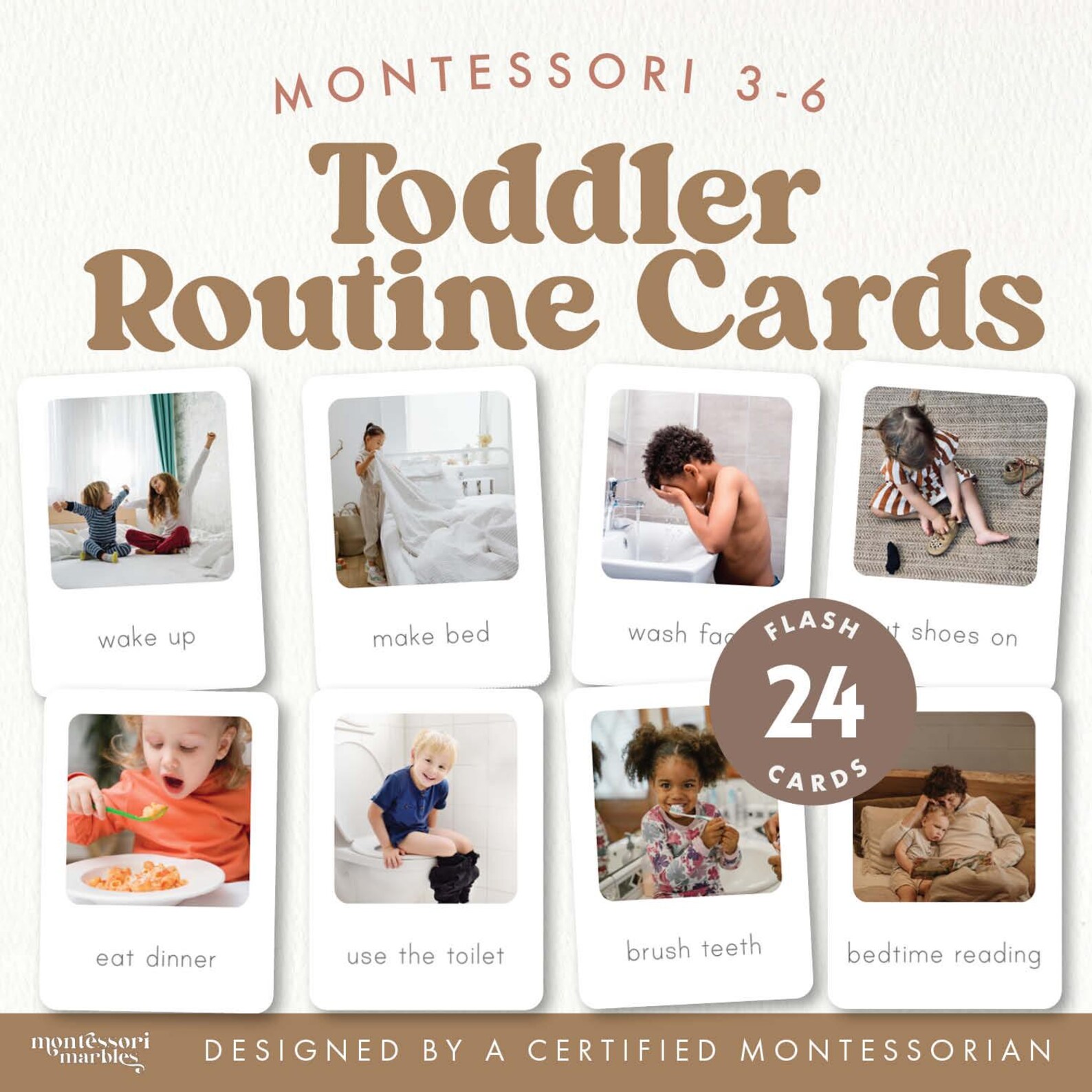 Toddler Routine Flash Cards | Montessori Practical Life | Visual ...