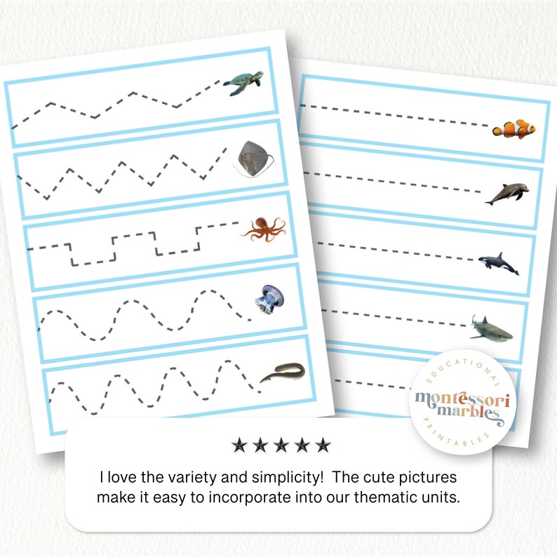Ocean Animals Mini Bundle | Montessori Science | 4 Fine Motor ...